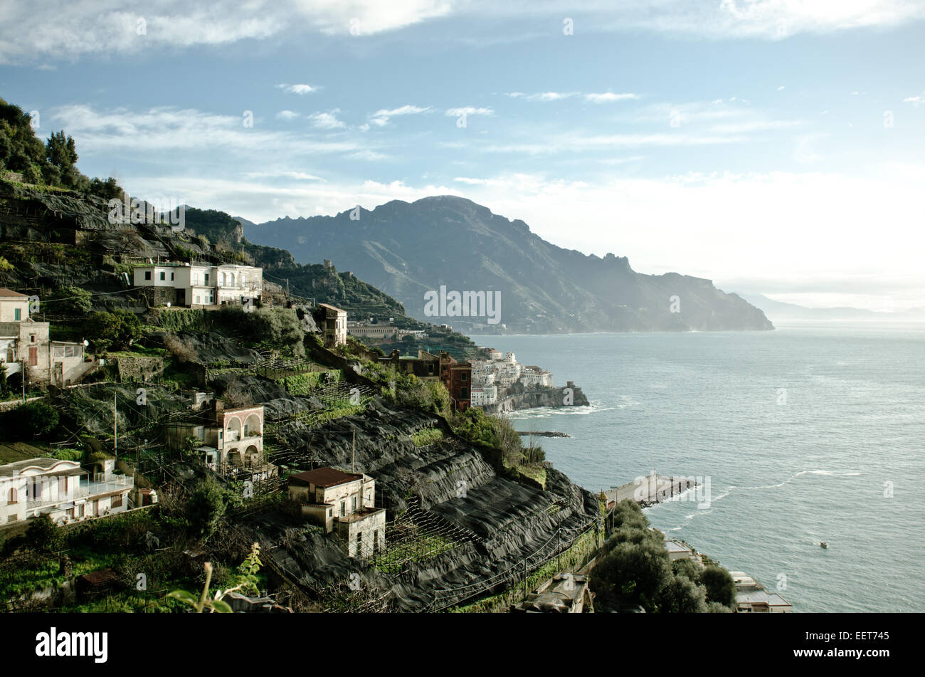 Italy Amalfi Coast View Stock Photo - Alamy