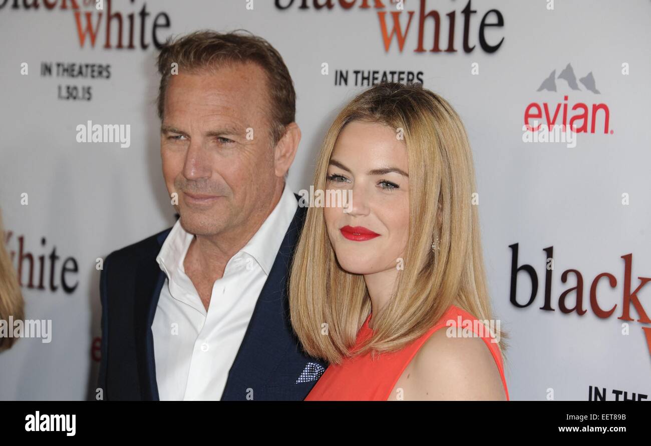 Los Angeles, CA, USA. 20th Jan, 2015. Kevin Costner, Lily Costner at ...
