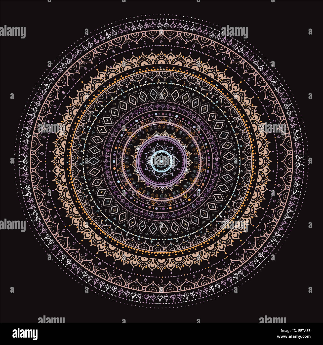 Indian folk art gold hi-res stock photography and images - Alamy