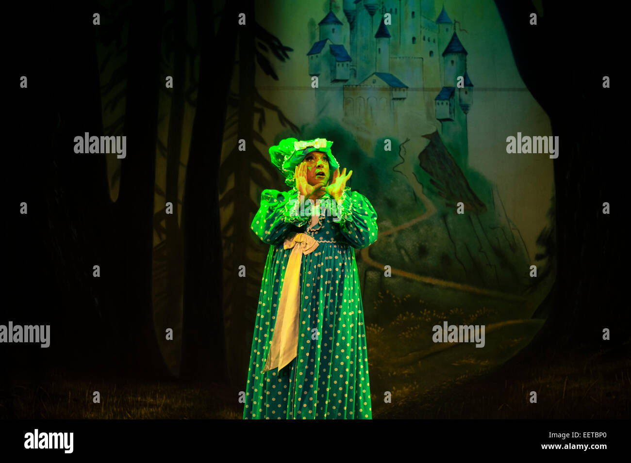 Pantomime dame male actor in hi-res stock photography and images - Alamy