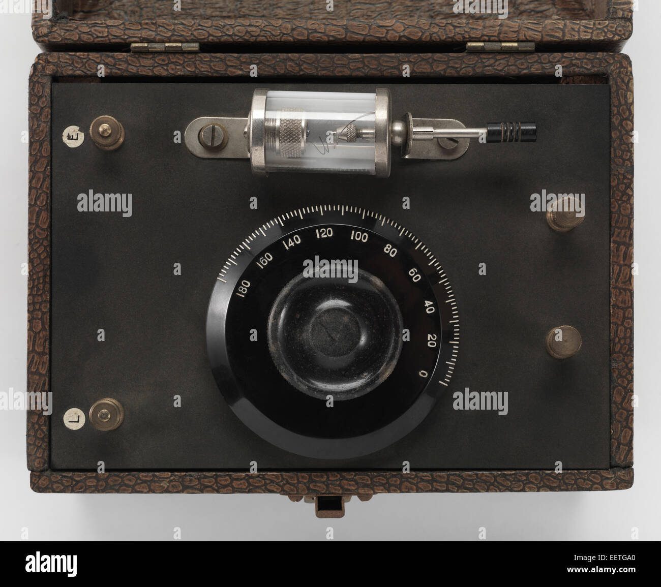 A crystal set radio circa 1930's Stock Photo - Alamy