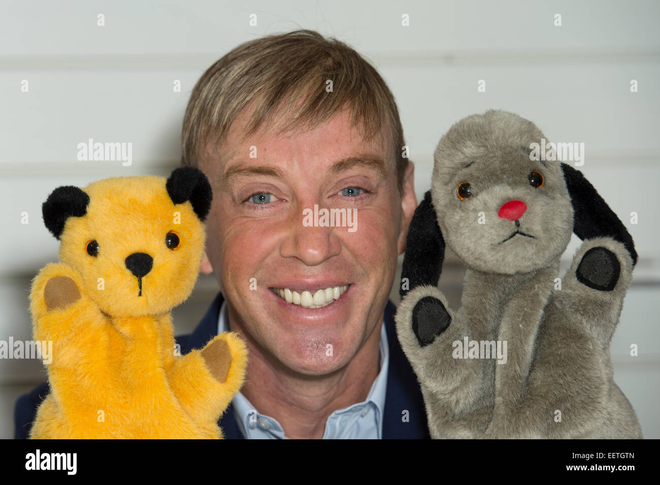 Richard Cadell, the owner and presenter of the Sooty Show poses up at ...