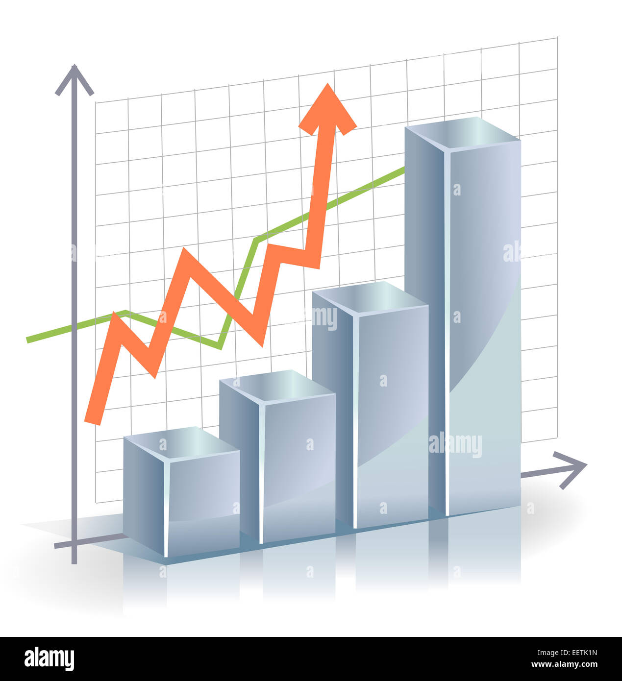 Business vector Graph Stock Photo - Alamy