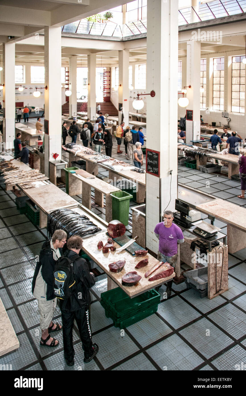 Fish Market in the Market Hall Mercado dos Lavradores in Funchal ...
