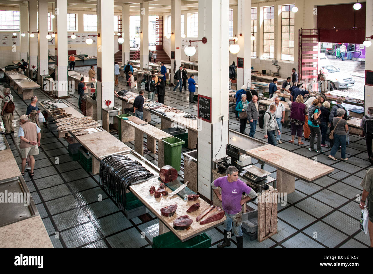Fish Market in the Market Hall Mercado dos Lavradores in Funchal ...