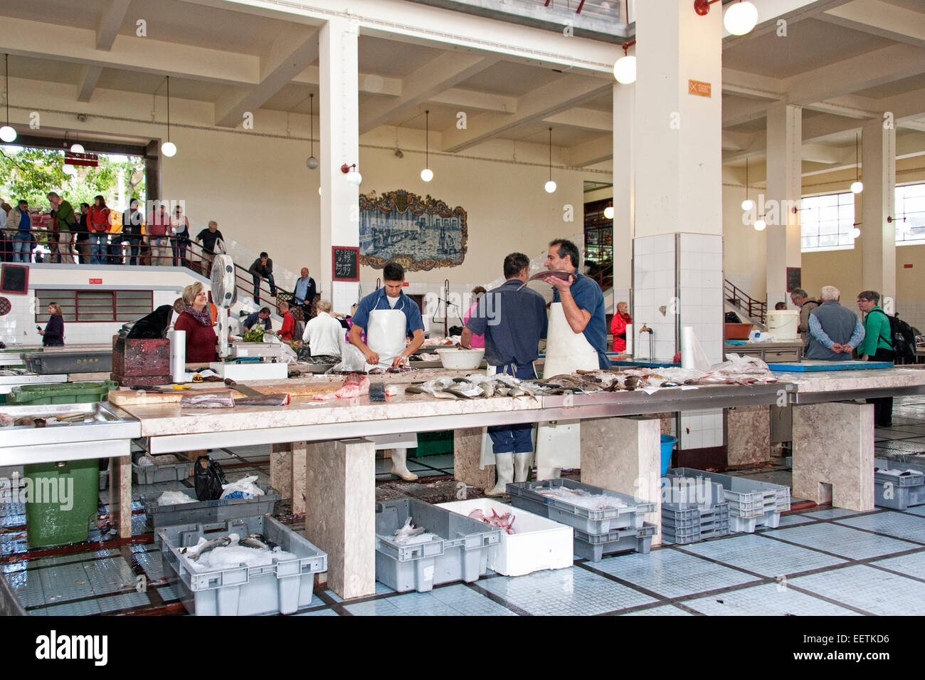 Fish Market in the Market Hall Mercado dos Lavradores in Funchal ...