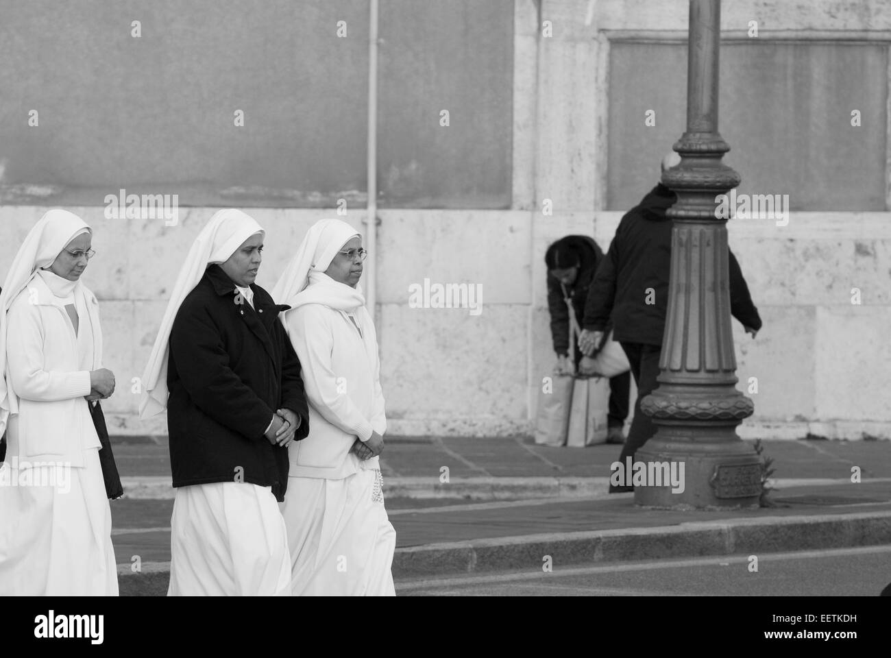 Nuns From Rome Stock Photo - Alamy