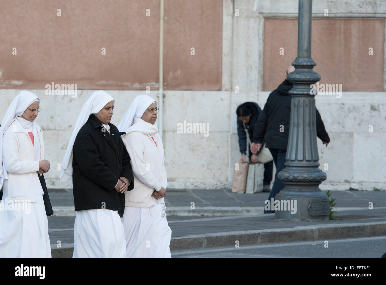 Nuns From Rome Stock Photo - Alamy