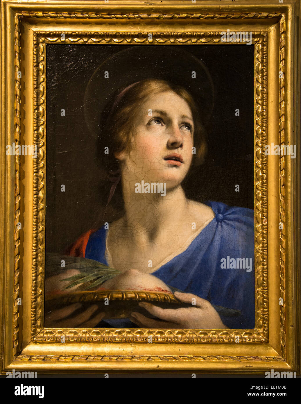 Anonymous painting 'Saint Agatha', oil on canvas, 1620, Fabre Museum ...
