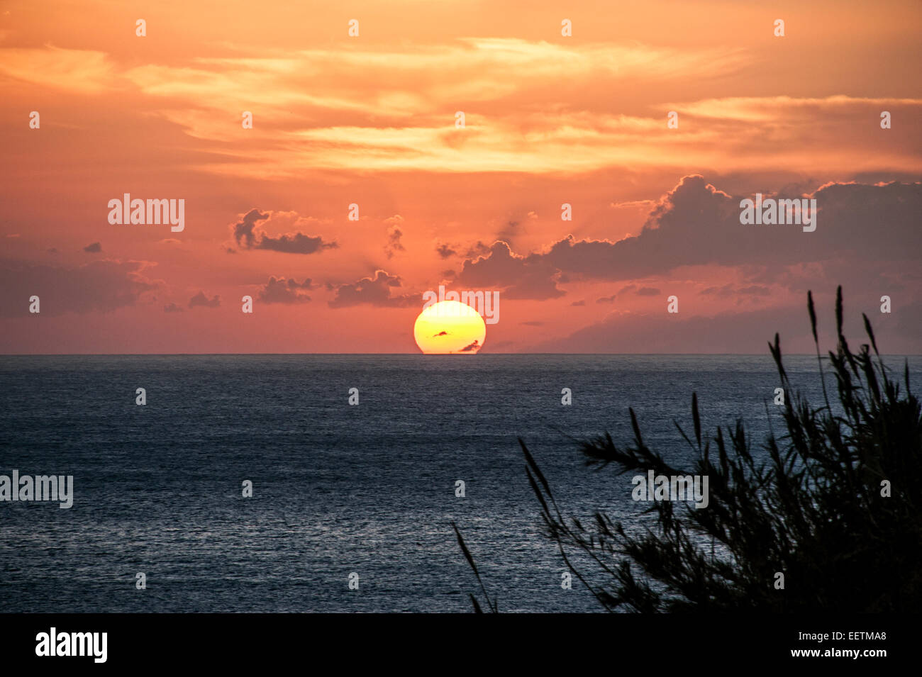 Sunset in Funchal, Madeira Stock Photo - Alamy