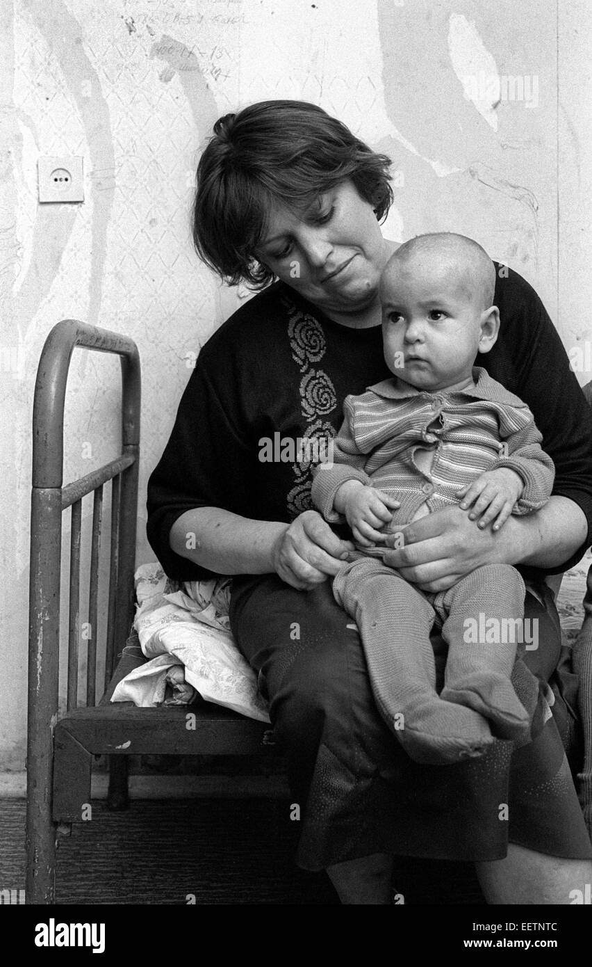 Family living in poverty in St Petersburg, Russia Stock Photo - Alamy