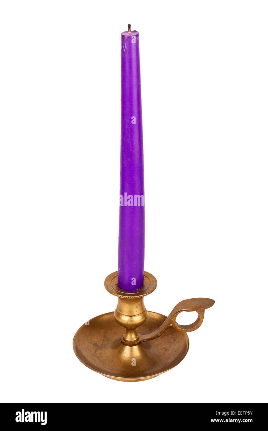 Candlestick old style candle hi-res stock photography and images - Alamy