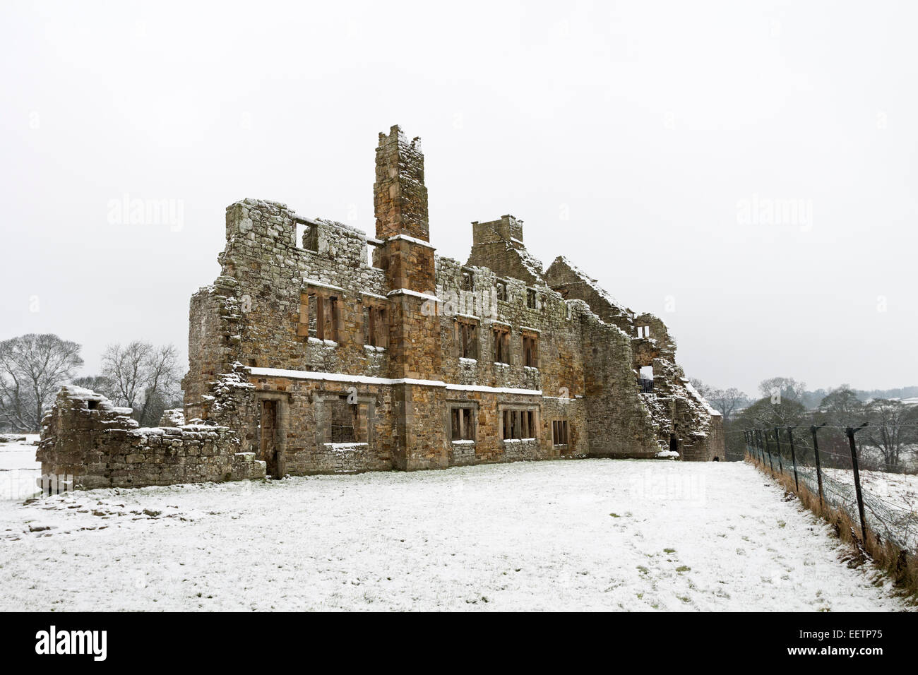 Egglestone abbey snow hi-res stock photography and images - Alamy