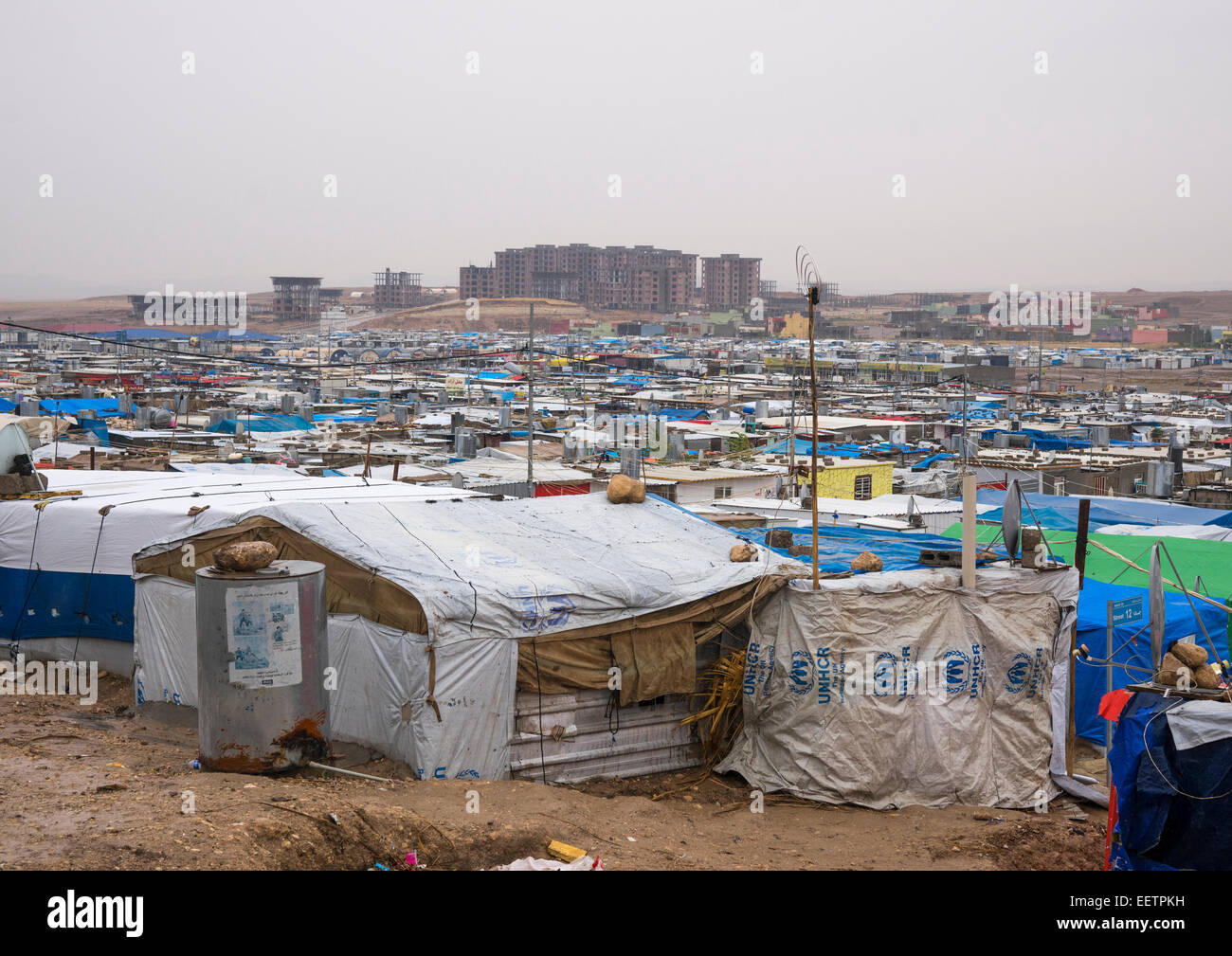 Domiz Syrian Refugee Camp, Erbil, Kurdistan, Iraq Stock Photo - Alamy