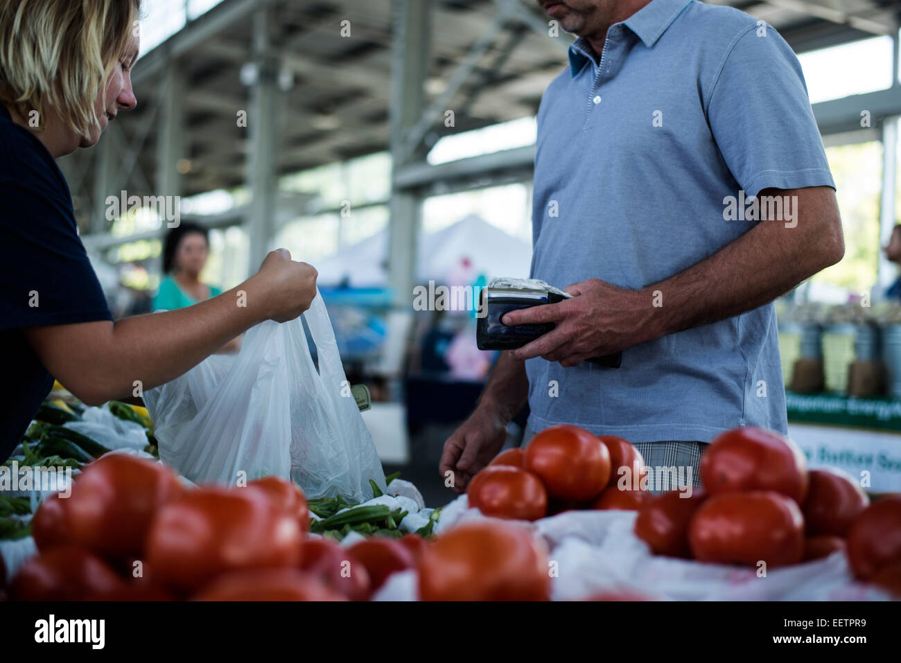 Farmer's Market , Chattanooga Market ,weekly summer market Stock Photo ...