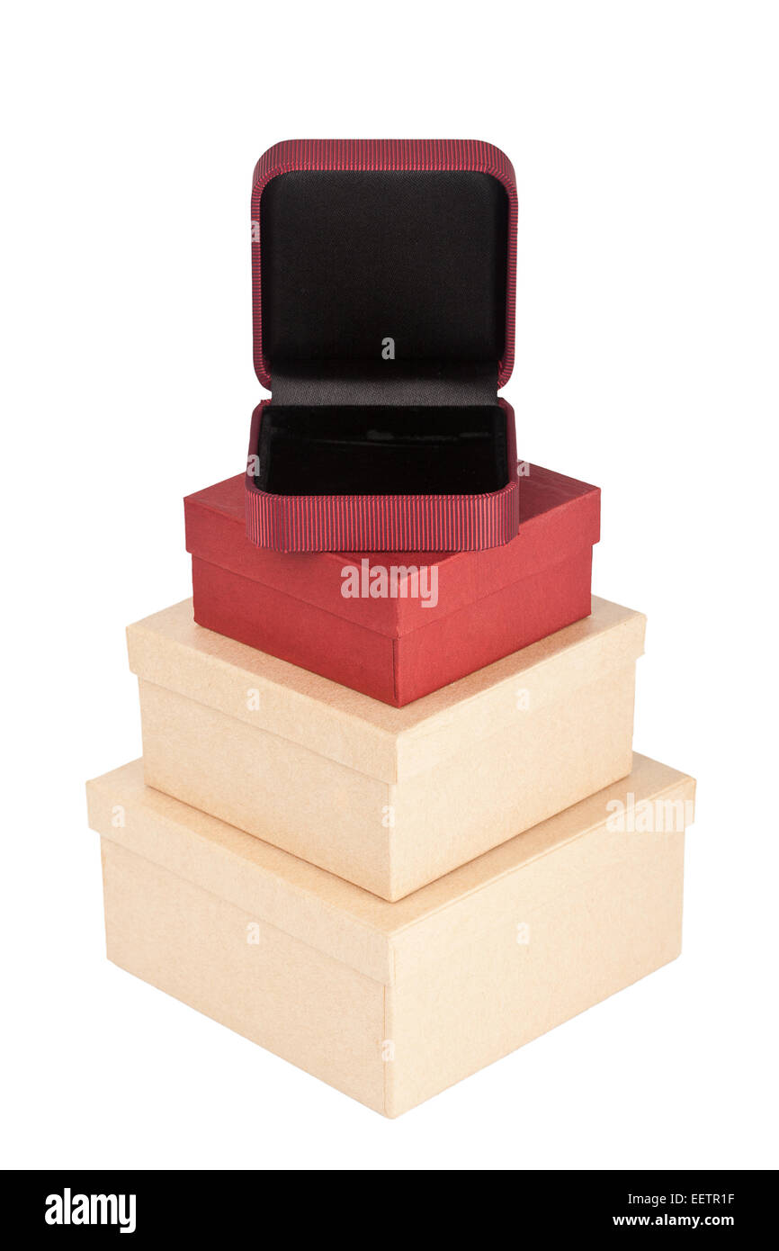 Open box carton made Cut Out Stock Images & Pictures - Alamy