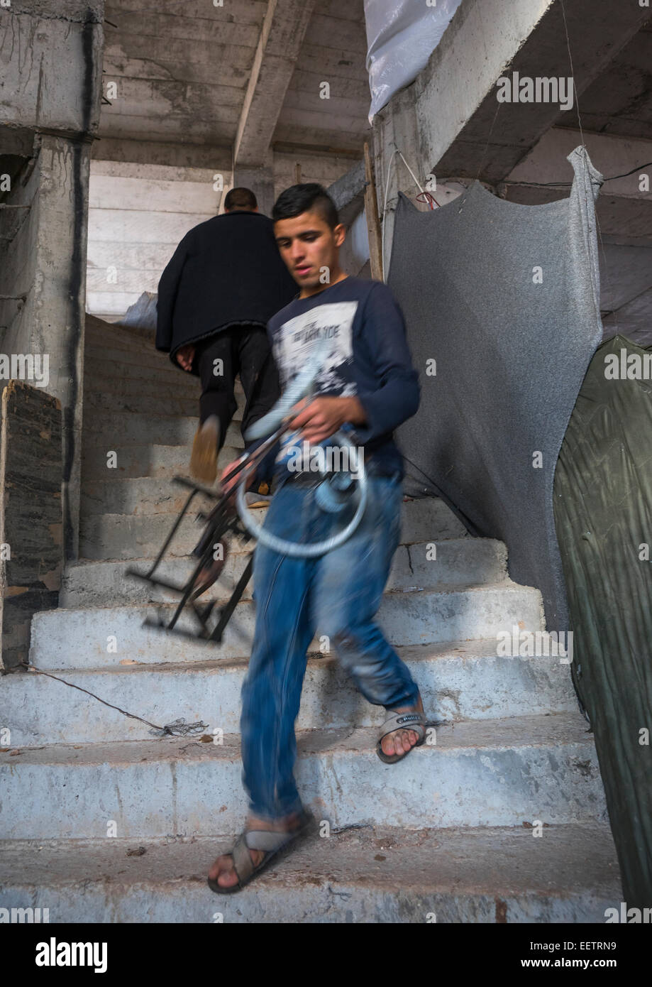 Yezidi Refugee Man Displaced From Sinjar Living In An Under ...