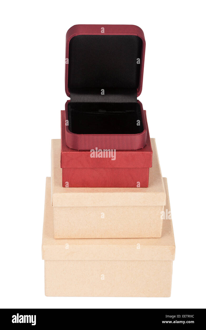 Open box carton made Cut Out Stock Images & Pictures - Alamy