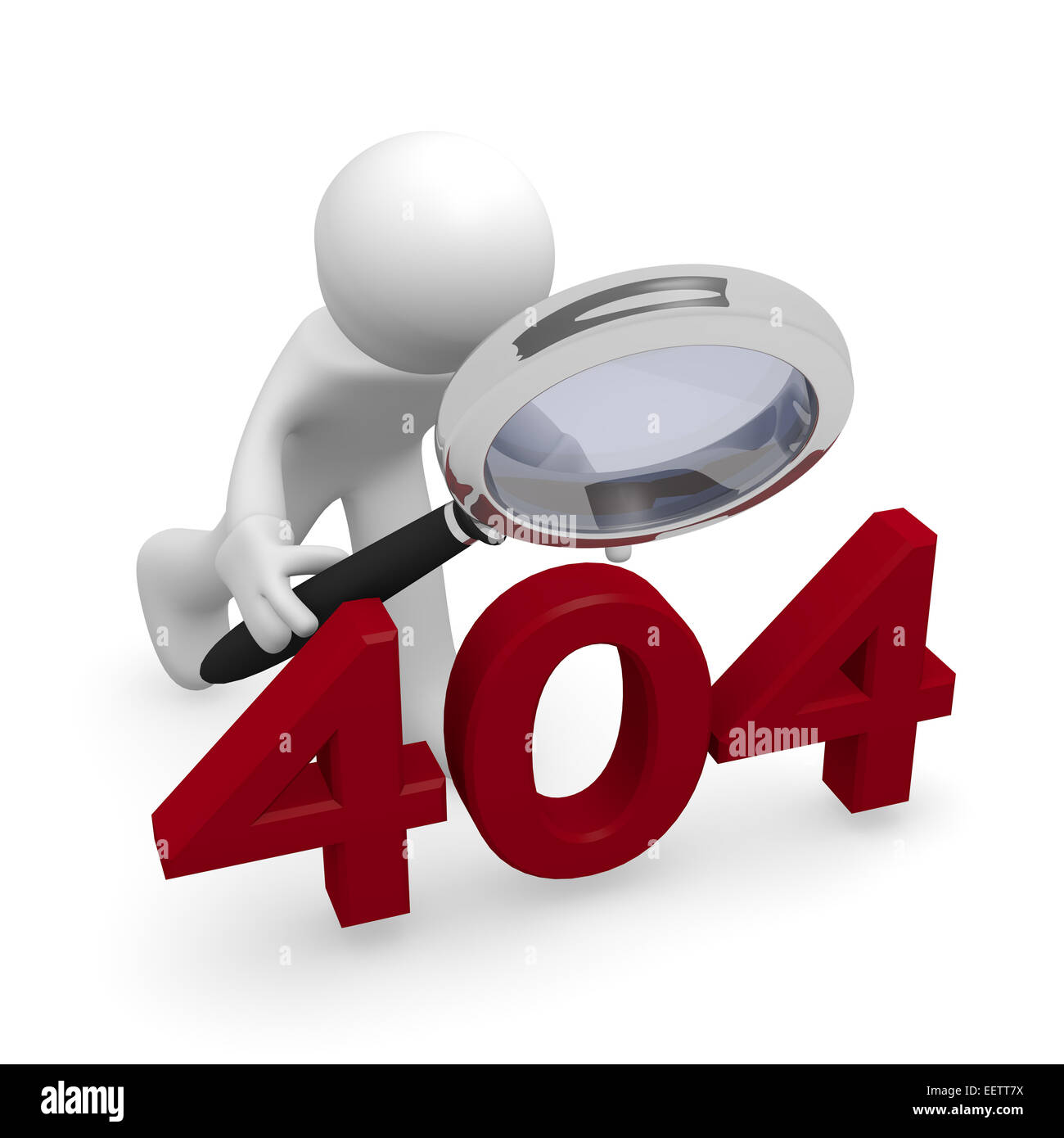 3d man magnifying glass searching hi-res stock photography and images ...