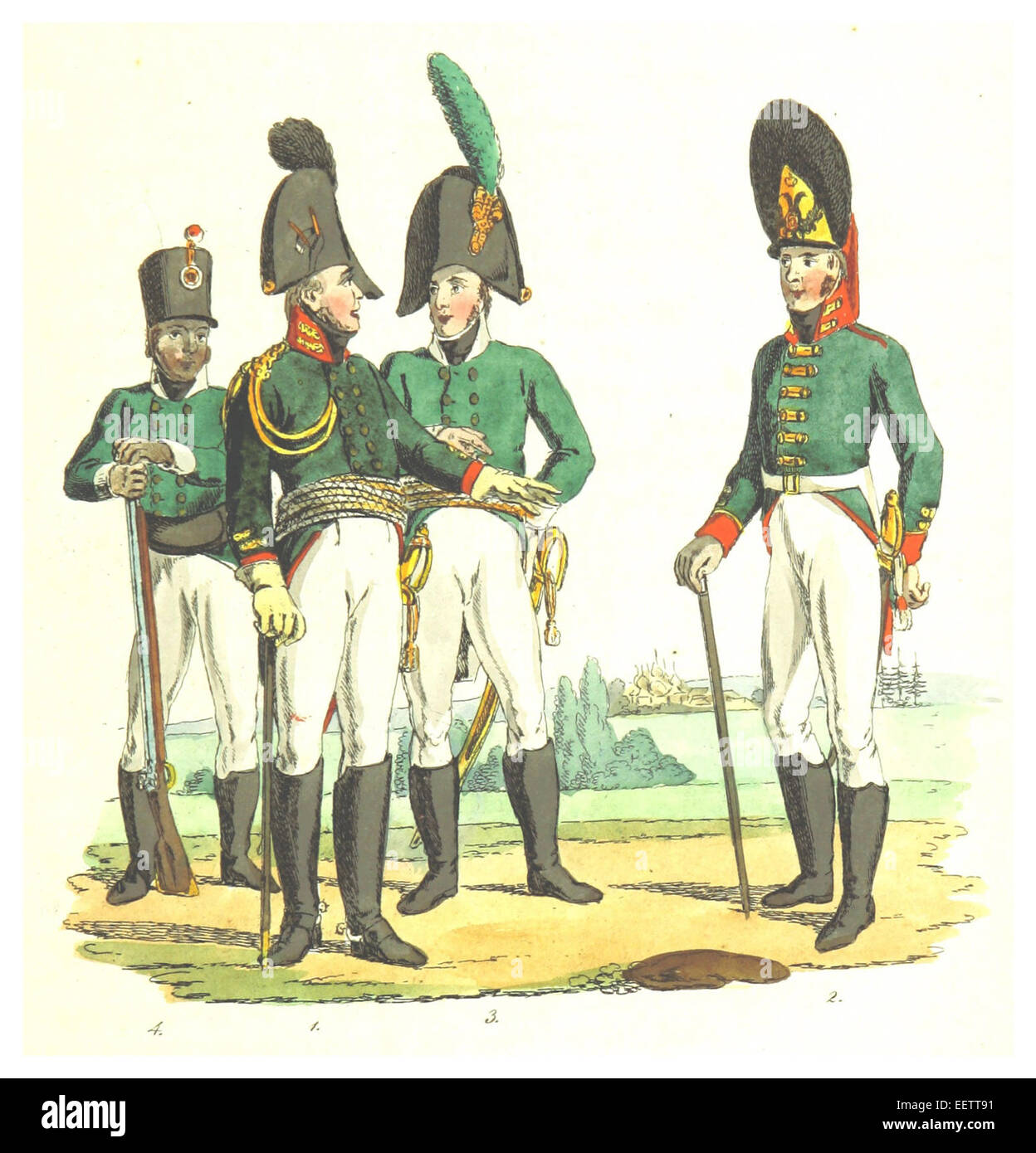 An illustration from Bergk’s 1809 work depicting Tsar Alexander I and ...