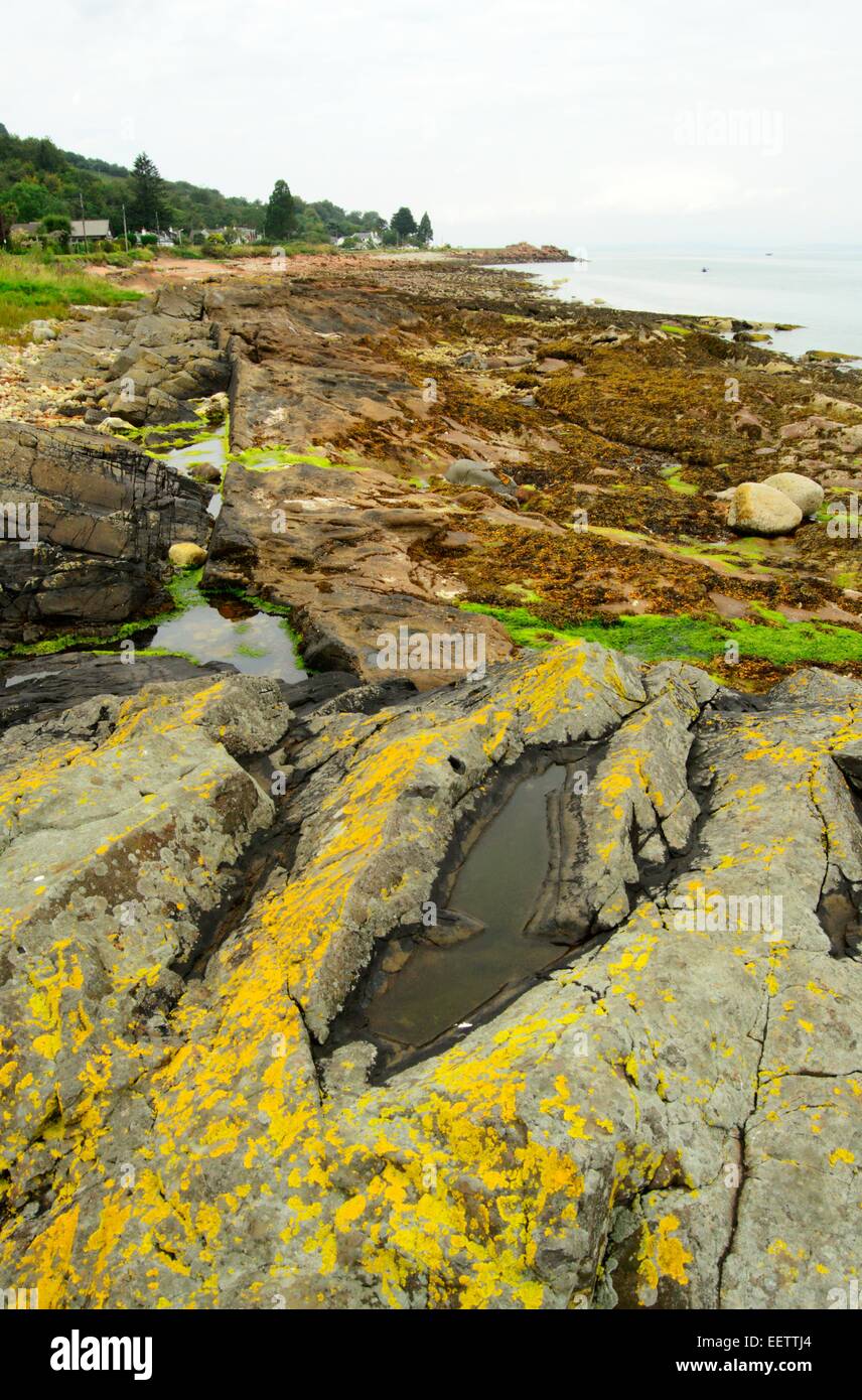Shoreline at Corrie on the Isle of Arran, Scotland Stock Photo - Alamy