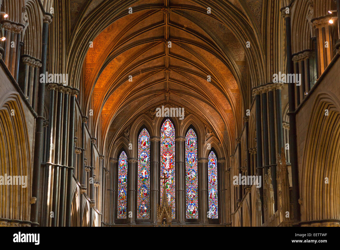 Interior of Worcester Cathedral Stock Photo - Alamy