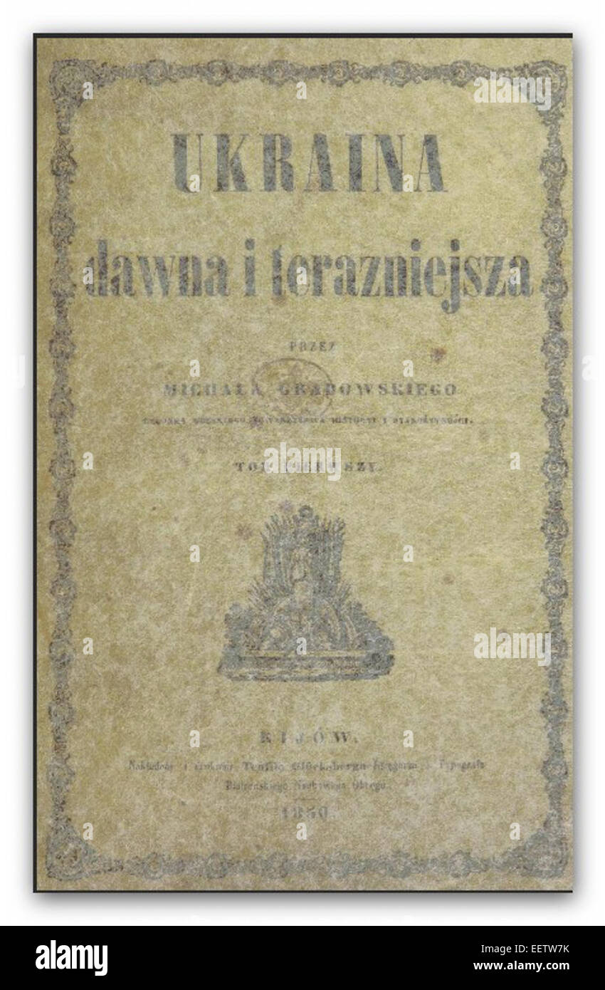 This book cover, titled *Ukraina dawna i terazniejsza* (Old and Present ...