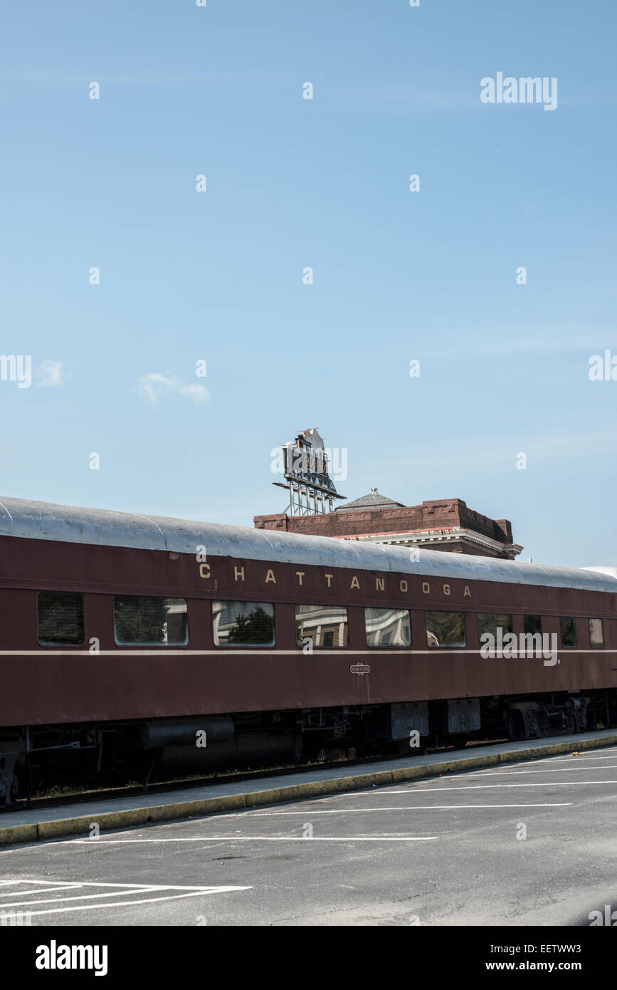 Railway carriage at the historic Chattanooga Station, Tennessee Valley ...