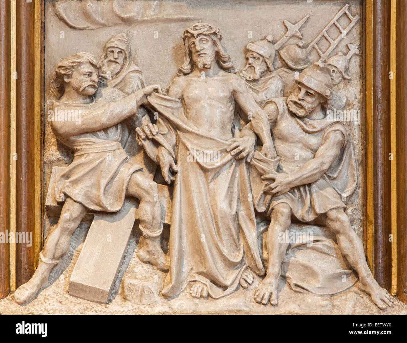 Jesus christ stripped of his garments hi-res stock photography and ...