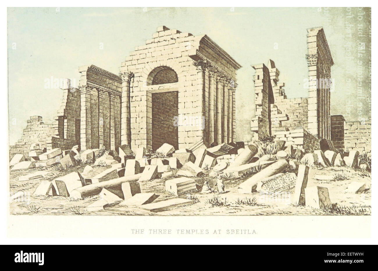 GRAHAM(1887) p211 illustrates the three temples at Sbeitla, an ...