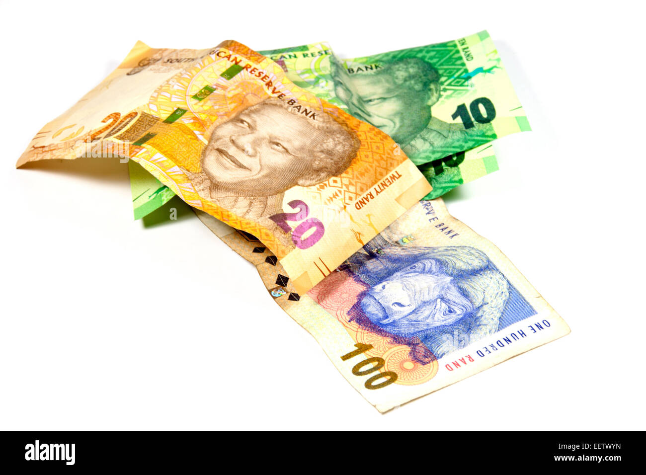 south African bank notes featuring nelson Mandela Stock Photo - Alamy