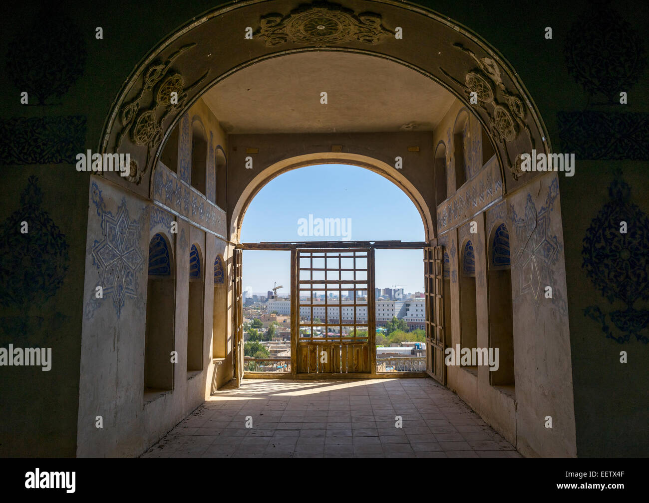 The Painted Interior Of A House In The Erbil Citadel, Kurdistan, Iraq ...