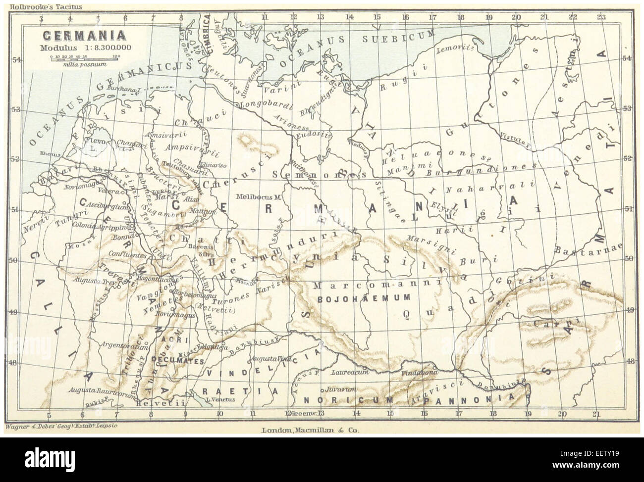 Ancient germania map hi-res stock photography and images - Alamy