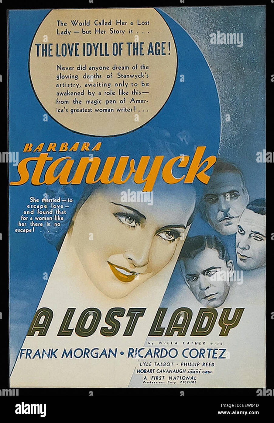 A Lost Lady - Movie Poster Stock Photo - Alamy