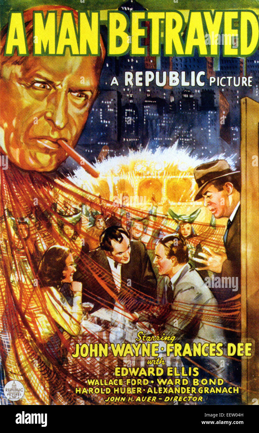 A Man Betrayed- Movie Poster Stock Photo - Alamy