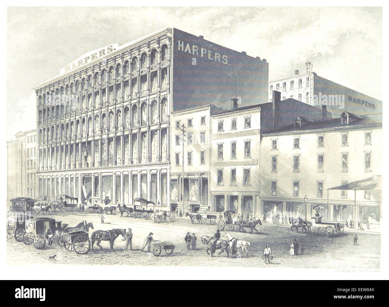 This 1876 illustration by Lossing, published by Harper & Brothers ...