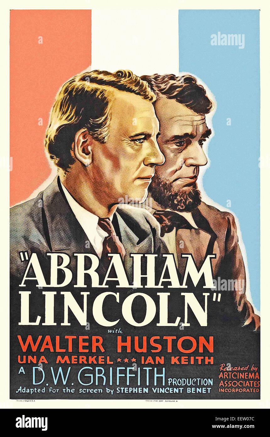 abraham Lincoln- Movie Poster Stock Photo - Alamy