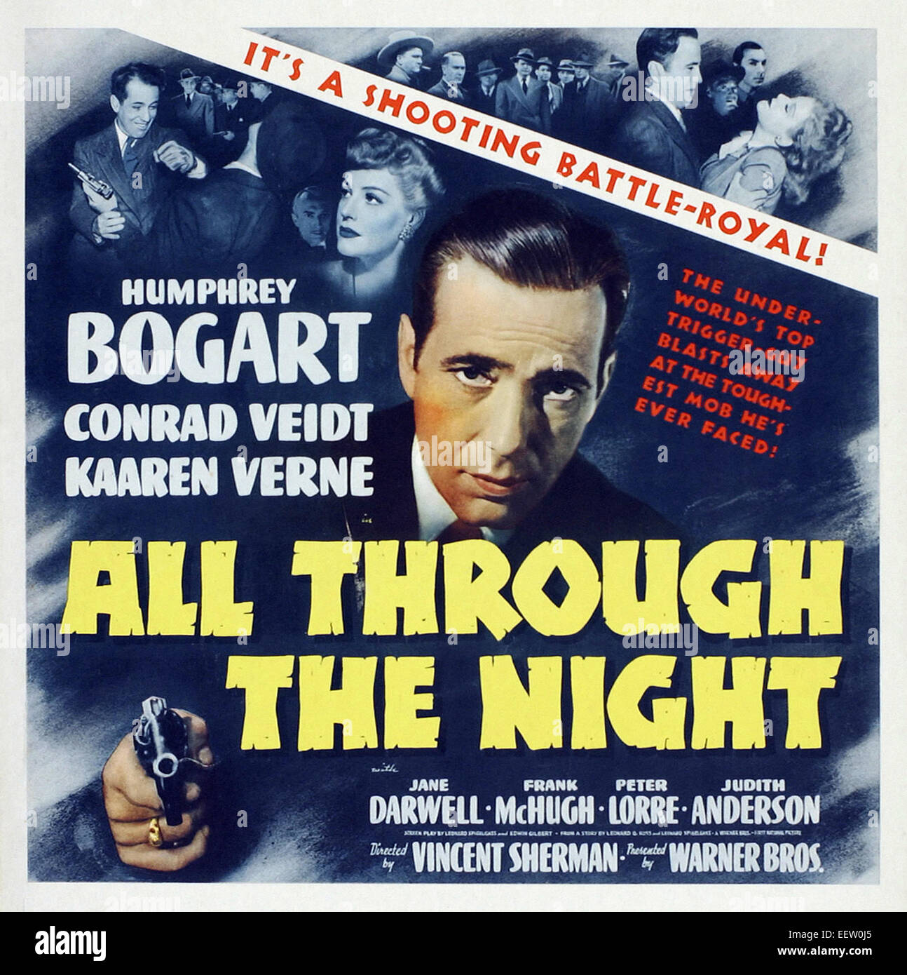 All Through the Night- Movie Poster Stock Photo - Alamy