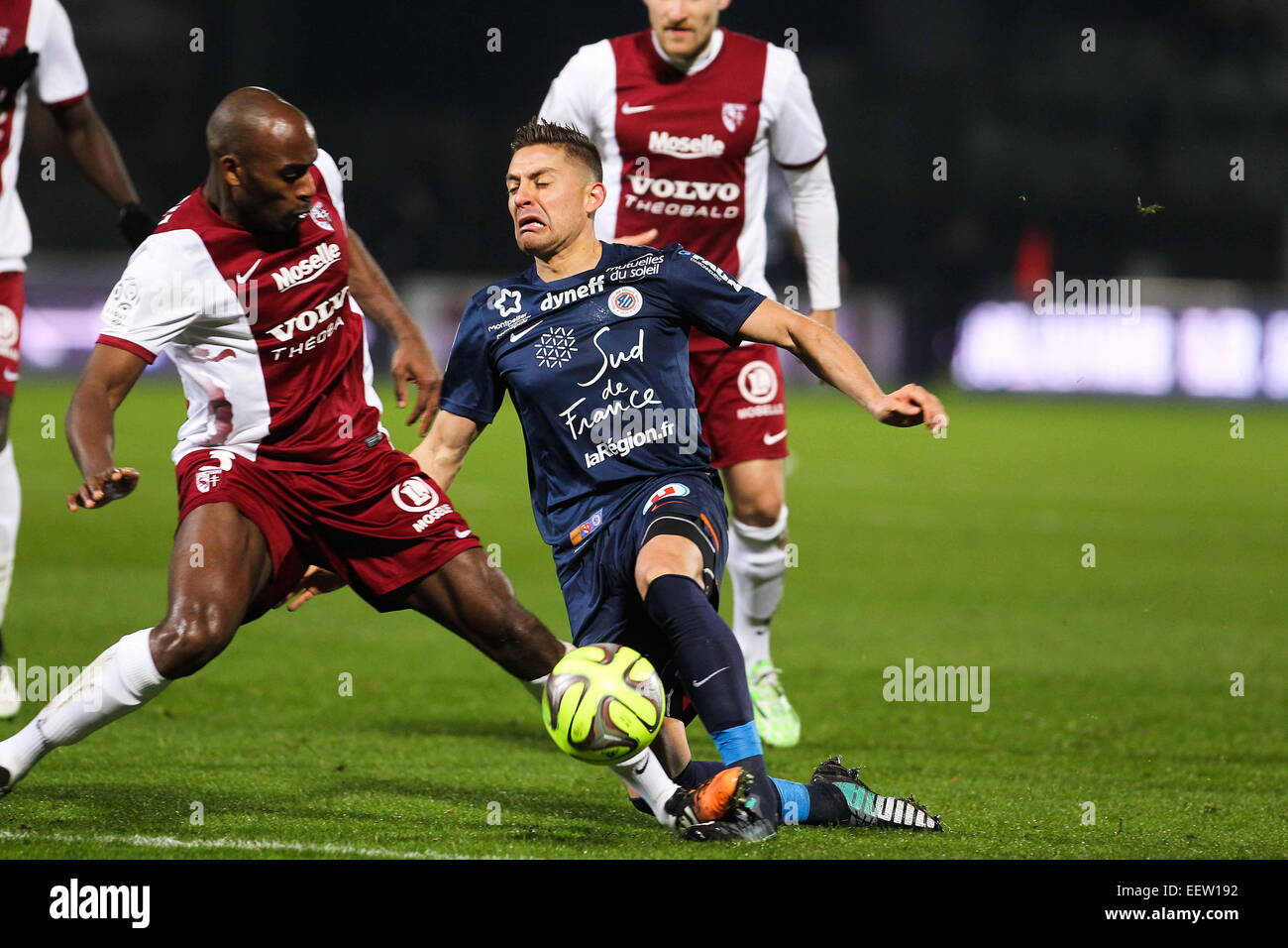 Jonathan RIVIEREZ/Anthony MOUNIER - 17.01.2015 - Metz/Montpellier ...