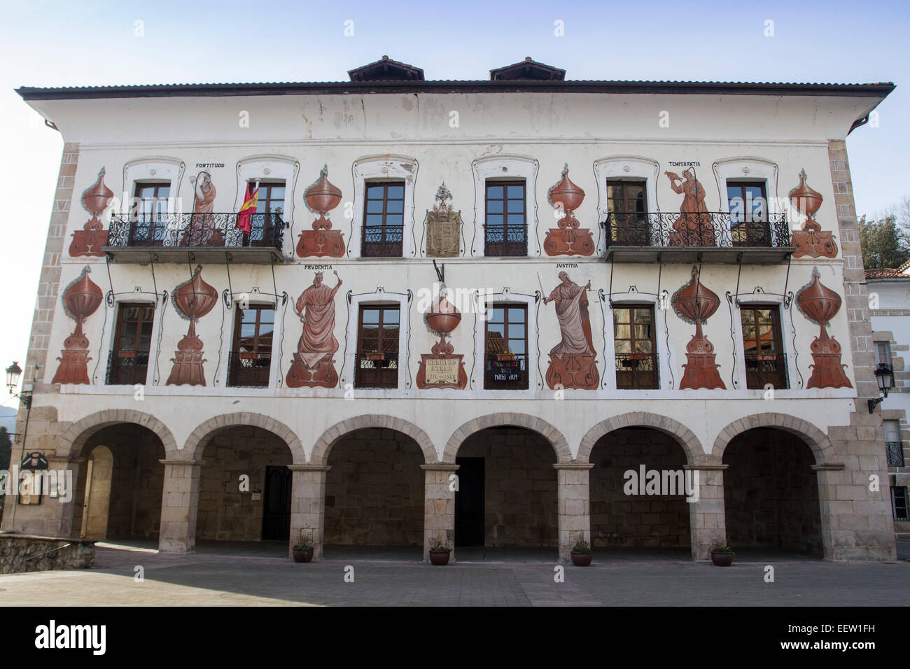 Town Hall of Bera, Navarre, Spain Stock Photo - Alamy