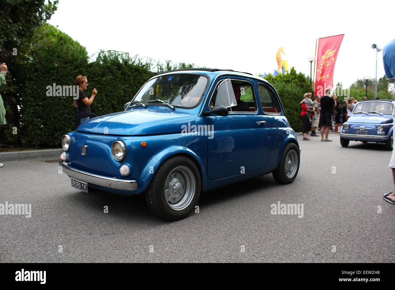 Fiat 500 blue cars hi-res stock photography and images - Alamy