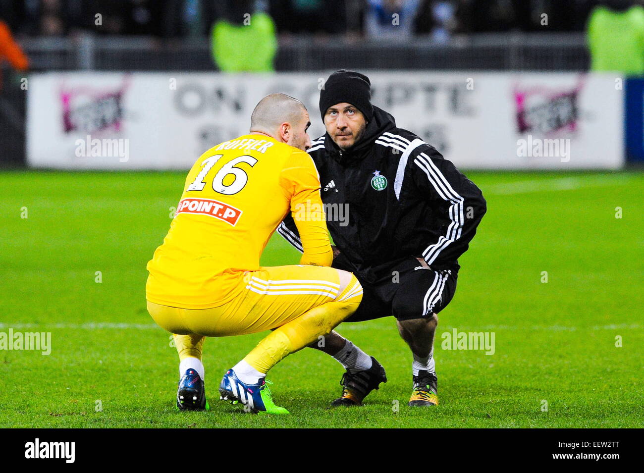 Stephane RUFFIER/Fabrice GRANGE - 13.01.2015 - Saint Etienne/Paris ...