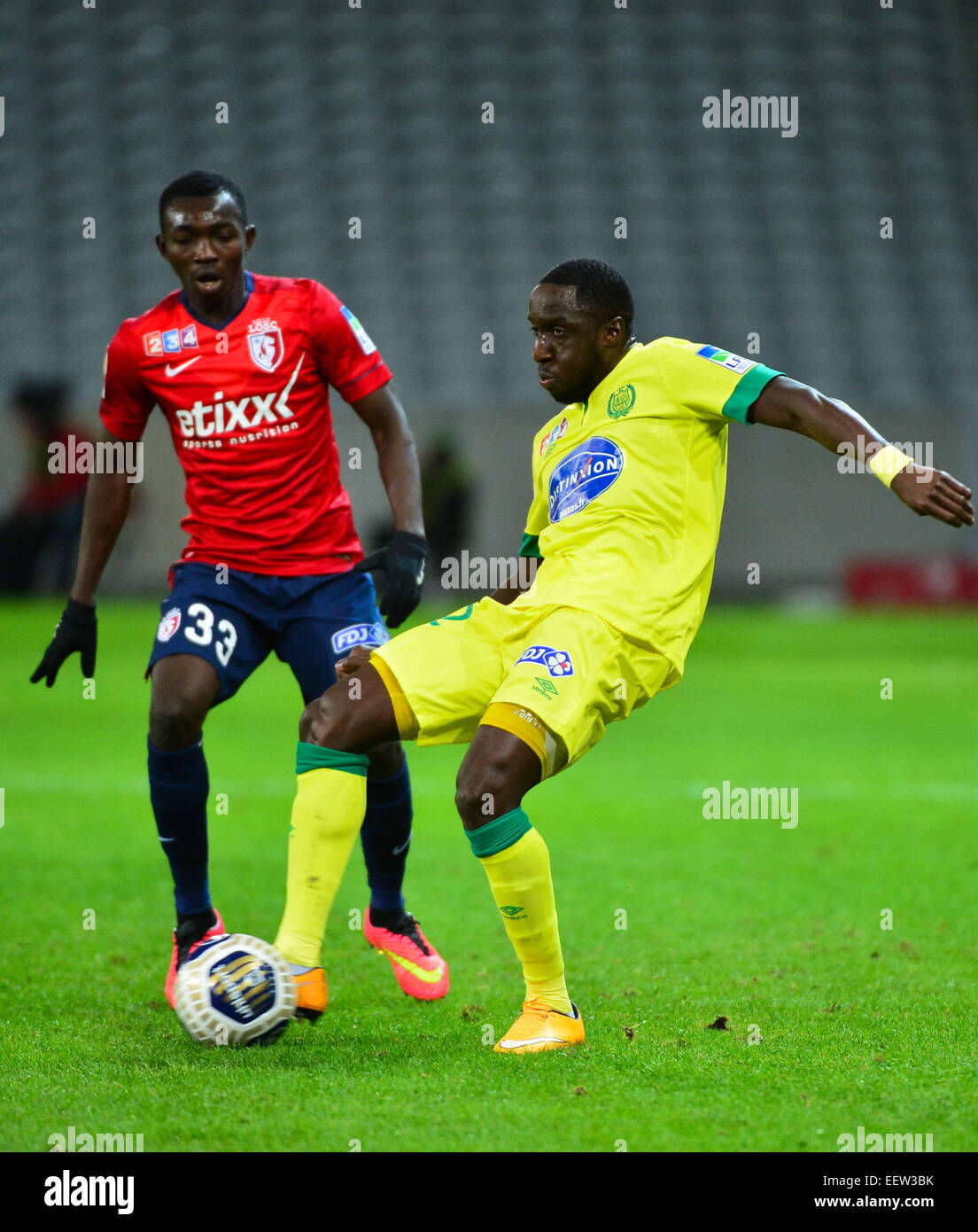 Issa CISSOKHO/Adama TRAORE - 14.01.2014 - Lille/Nantes - 1/4Finale ...