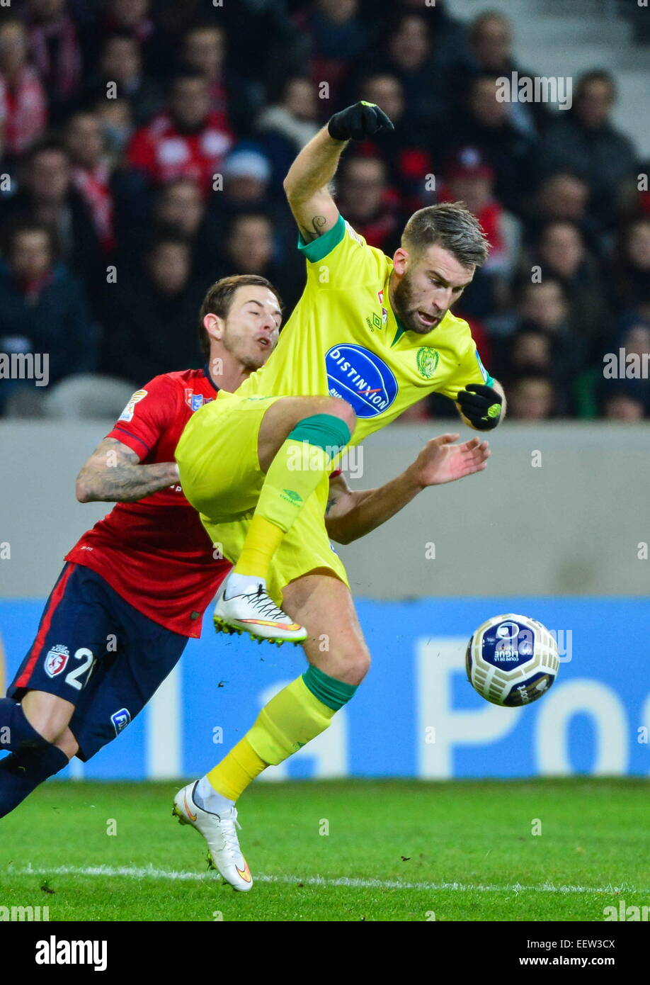 Lucas DEAUX/Nolan ROUX - 14.01.2014 - Lille/Nantes - 1/4Finale Coupe de ...