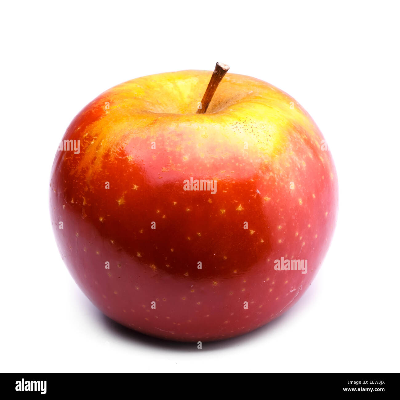 red ripe apple Stock Photo - Alamy