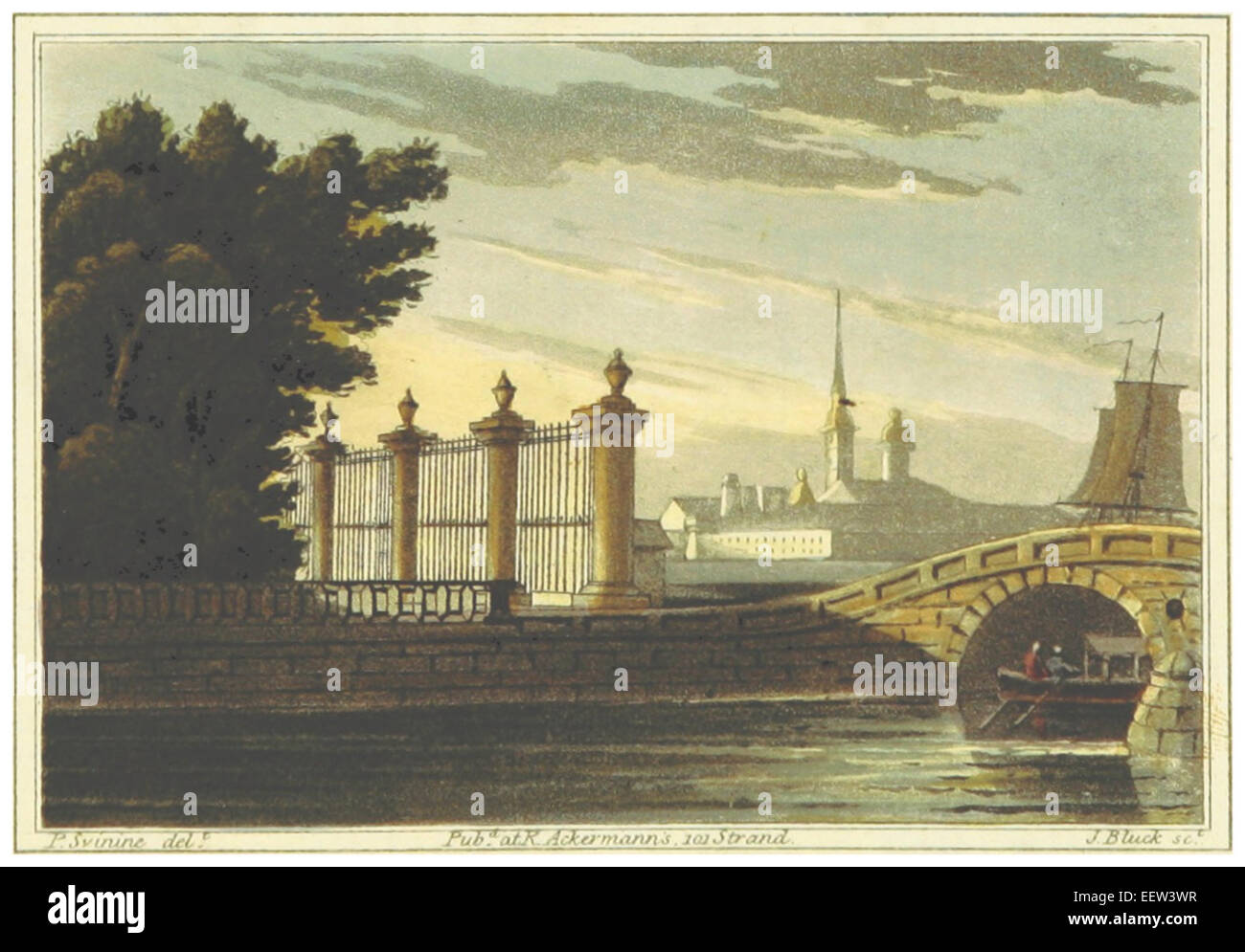 This 1814 illustration (p157) by Svinyin depicts the Summer Garden in ...