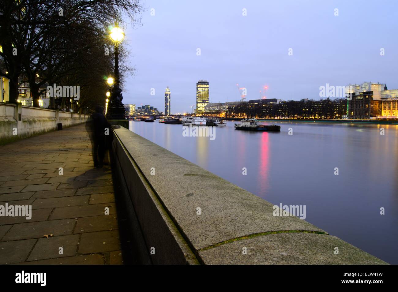 Albert embankment london wall hi-res stock photography and images - Alamy