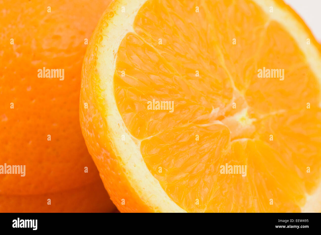 Orange and orange slice Stock Photo - Alamy