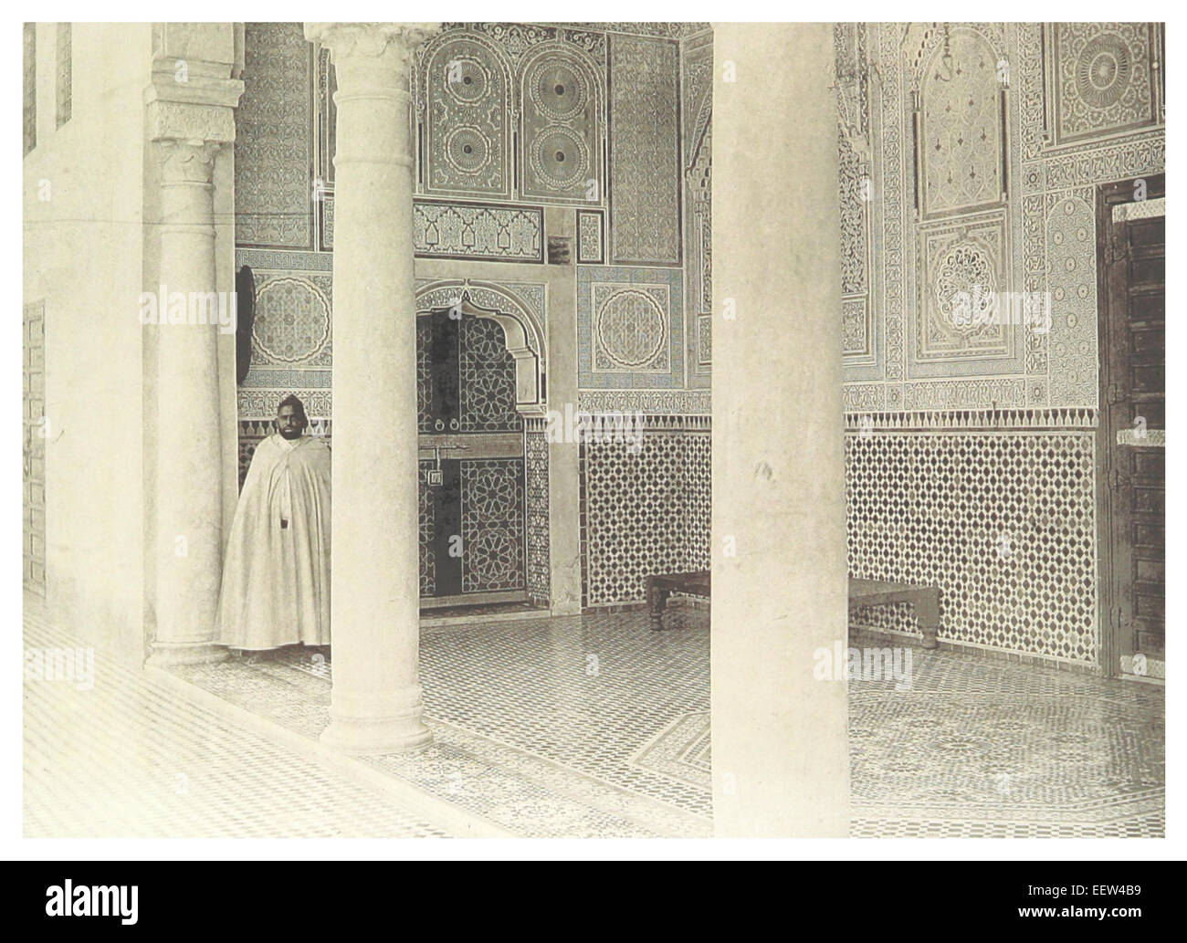 This 1881 drawing by Trotter illustrates the verandah of a palace ...