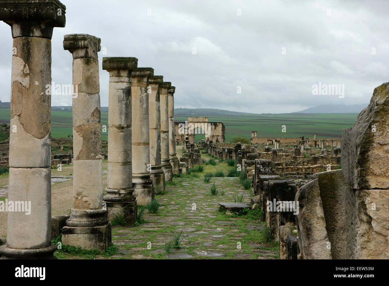 Decumanus maximus roman ruins hi-res stock photography and images - Alamy